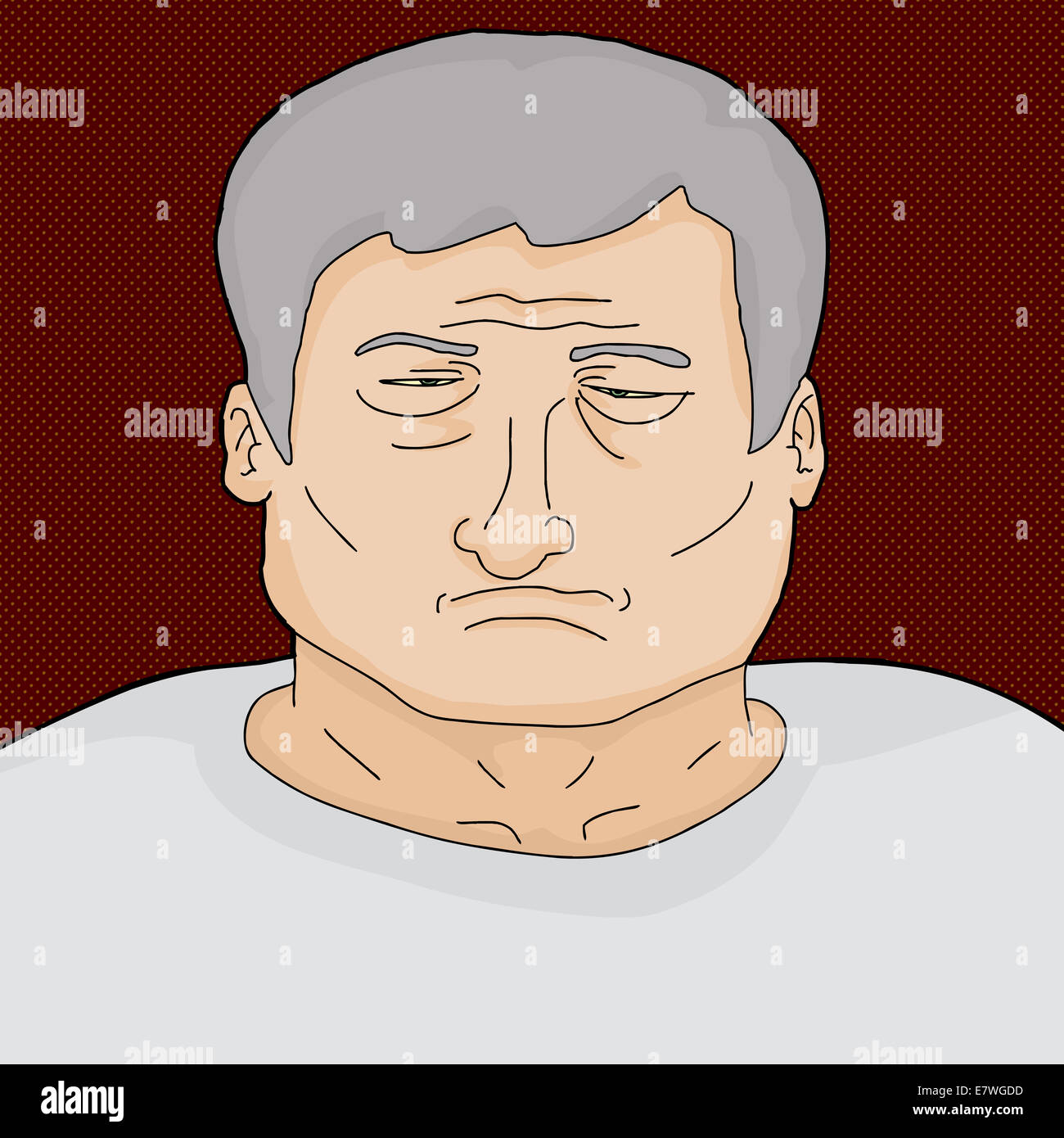 Single miserable and exhausted senior Caucasian man Stock Photo - Alamy