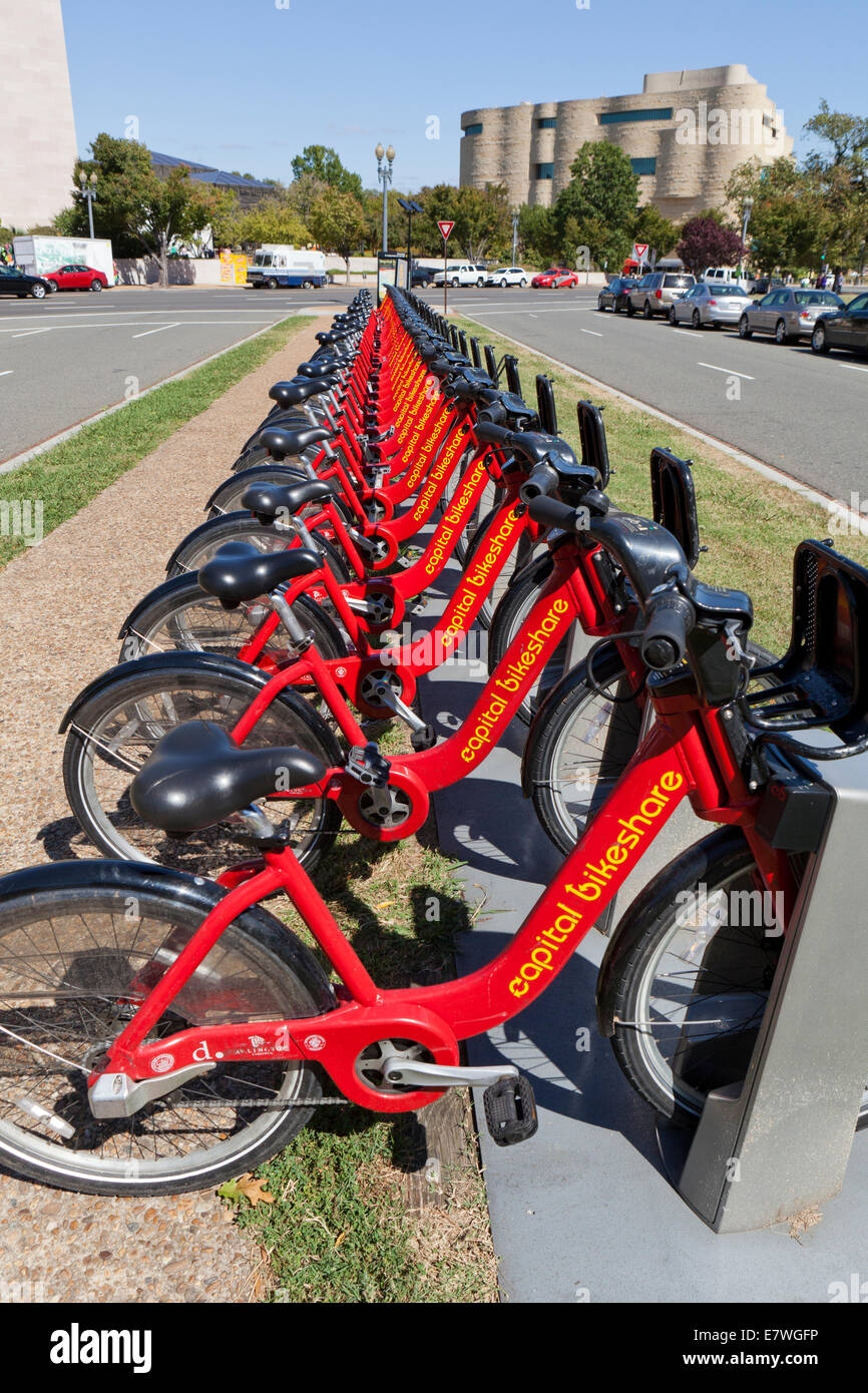Capital Bike Share station - Washington, DC USA Stock Photo - Alamy