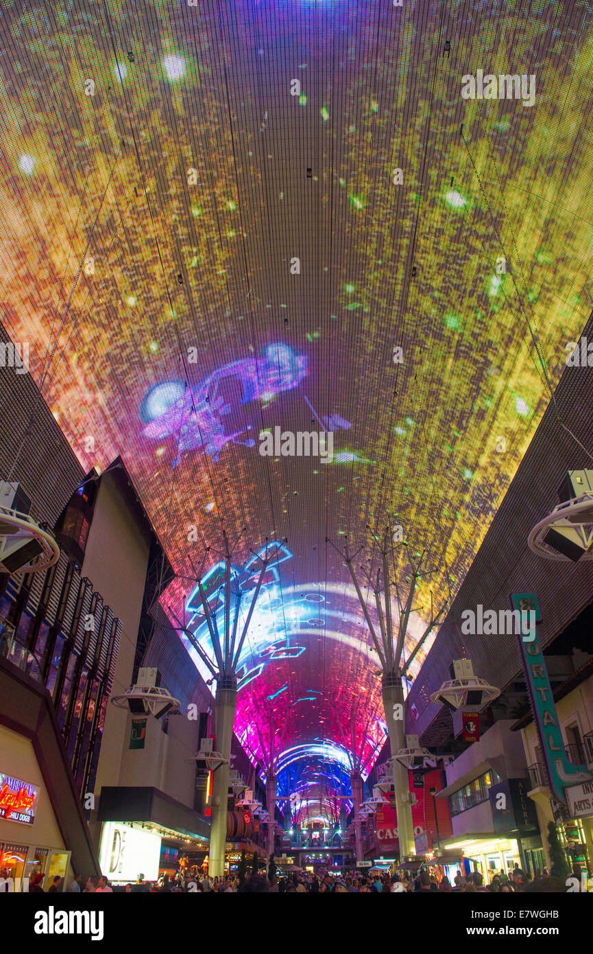 The Fremont Street Experience in Las Vegas, Nevada Stock Photo - Alamy