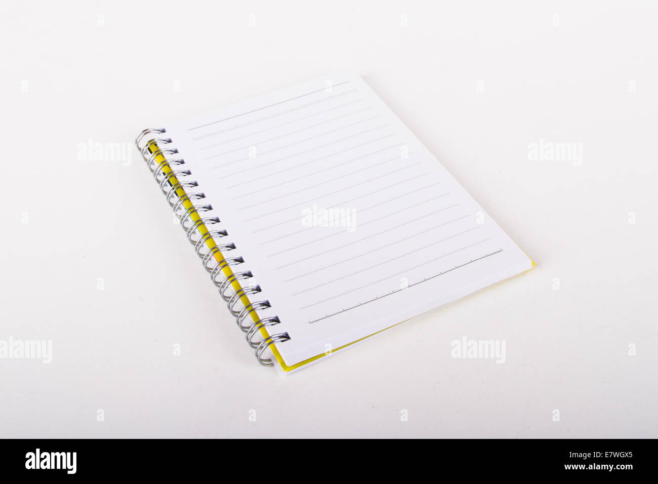 White, blank notebook, isolated on white background Stock Photo - Alamy