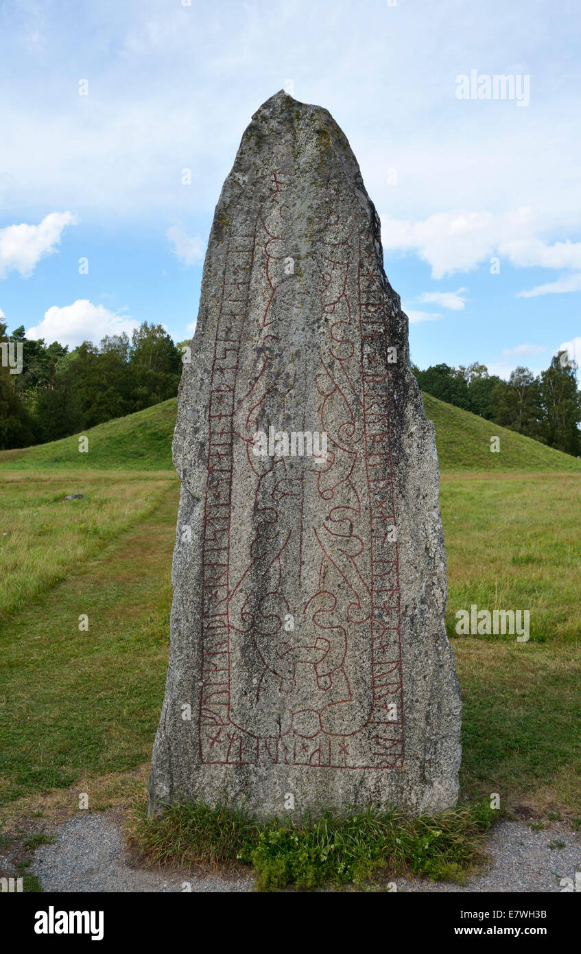 Rune stone runestone hi-res stock photography and images - Alamy