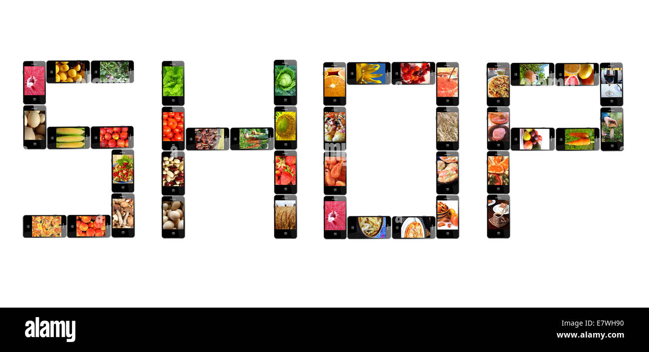 Mobile phone shop display Cut Out Stock Images & Pictures - Alamy