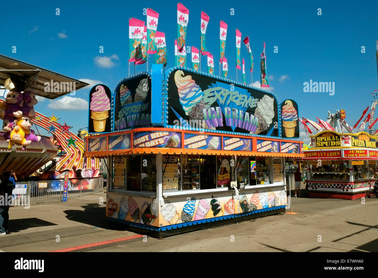 Food consession stand Florida State Fair Tampa FL Stock Photo - Alamy
