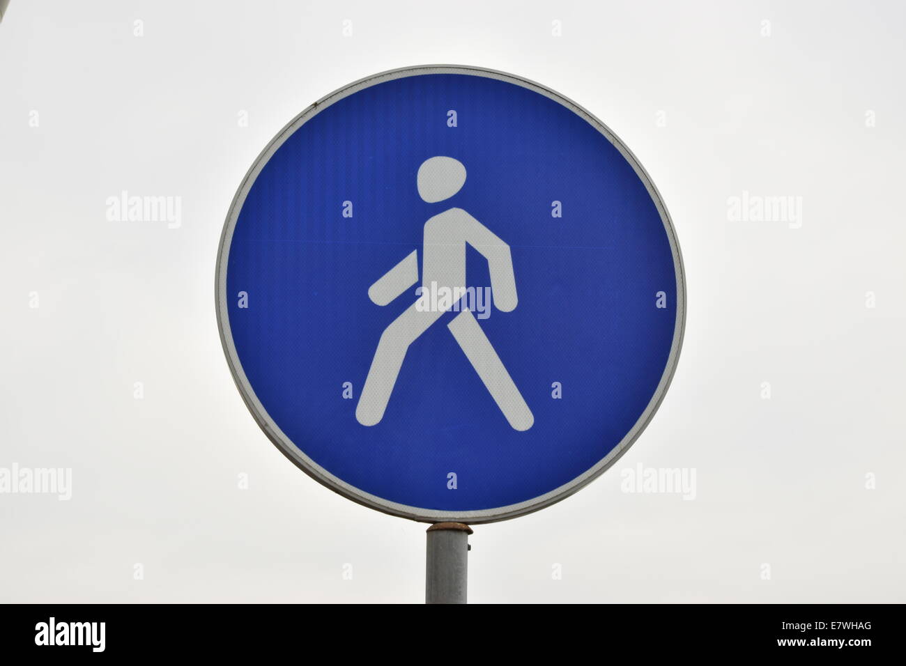 road sign pedestrian area Stock Photo - Alamy
