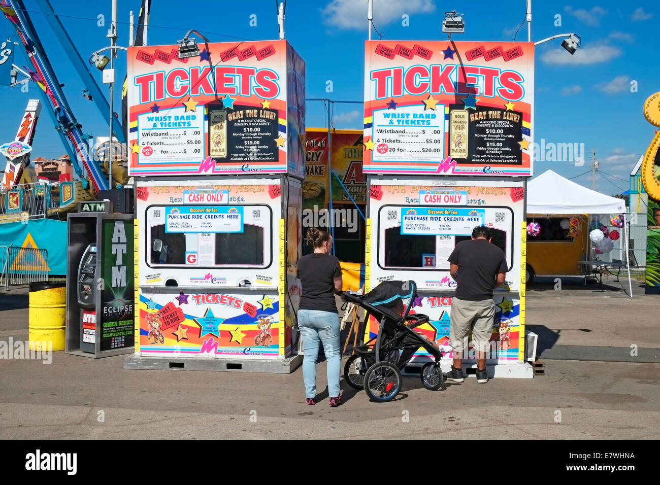 Food consession stand Florida State Fair Tampa FL Stock Photo - Alamy