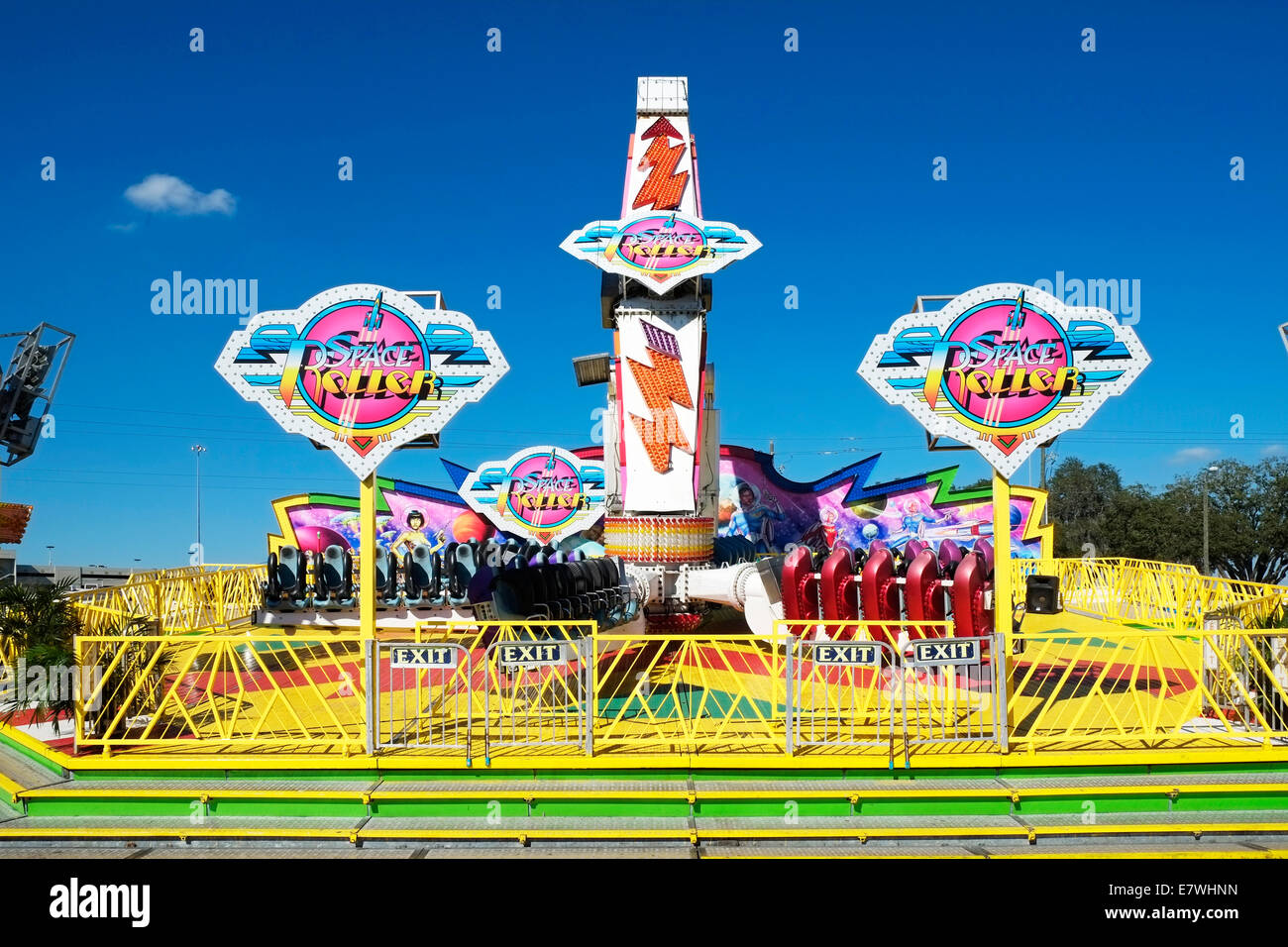 Carnival ride Florida State Fair Tampa FL Stock Photo - Alamy
