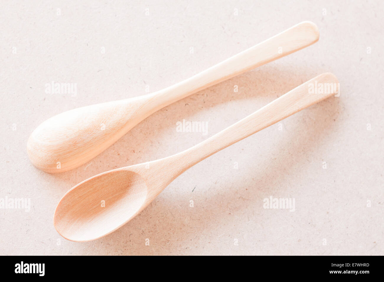 Top view wooden spoons hi-res stock photography and images - Alamy