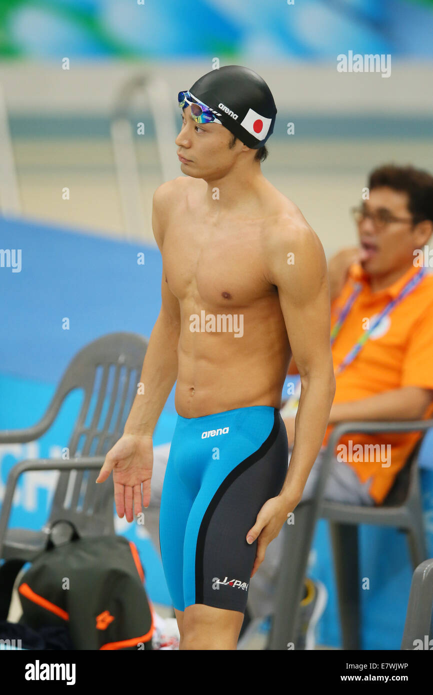 Incheon, South Korea. 25th September, 2014.Ryosuke Irie (JPN) Swimming ...