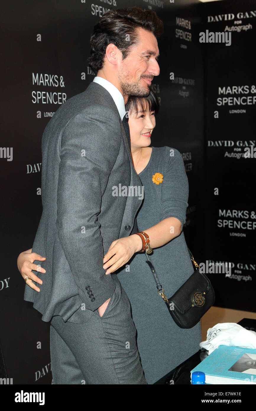 Super model David Gandy attends the fans meeting conference at Marks ...