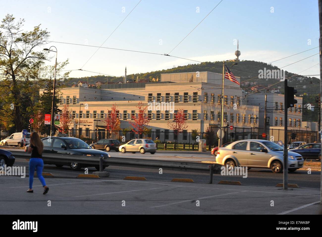 Sarajevo, Bosnia and Herzegovina. 26th Sep, 2012. A view of the facade ...