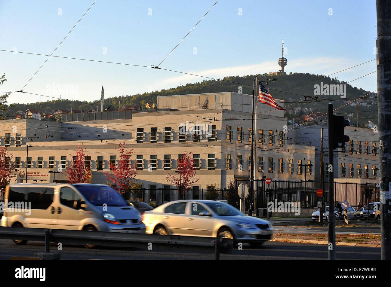 Sarajevo, Bosnia and Herzegovina. 26th Sep, 2012. A view of the US ...