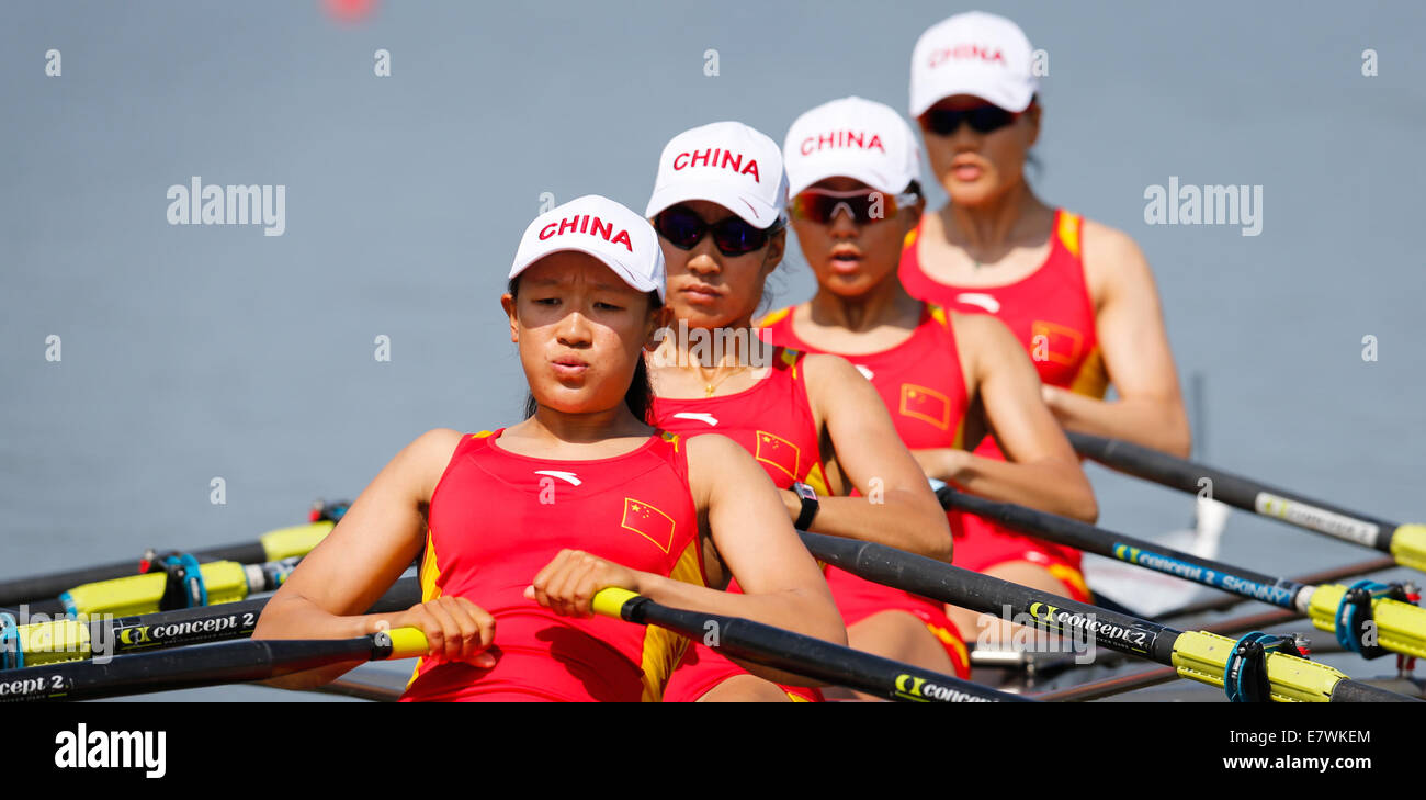 Incheon, South Korea. 25th Sep, 2014. Zhang Xinyue, Wang Yuwei, Shen ...