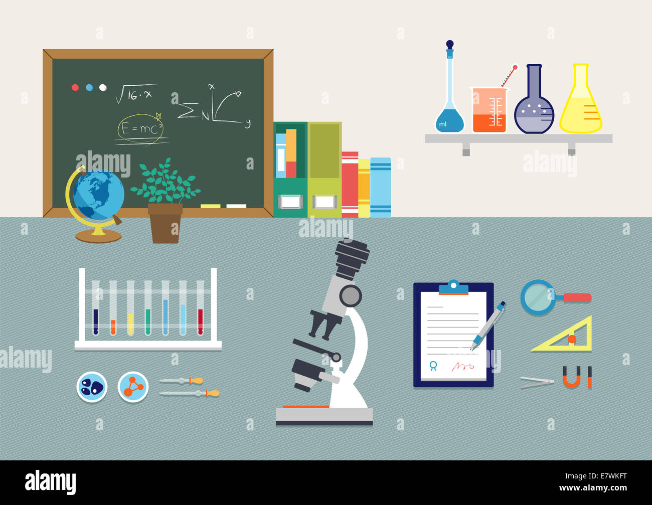 Scientist equation desk hi-res stock photography and images - Alamy