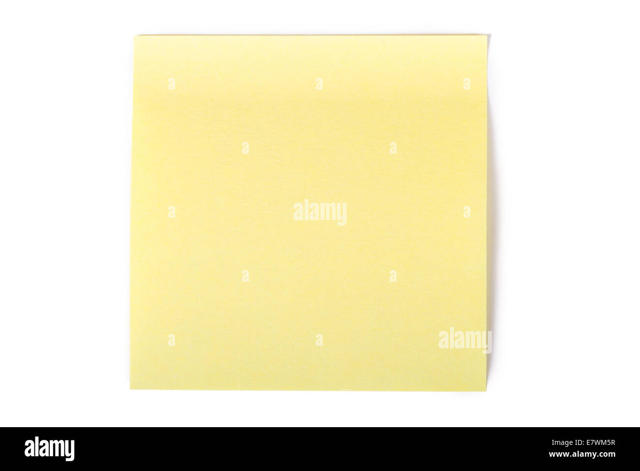 Blank, empty, yellow sticky post it note for your message, isolated on ...