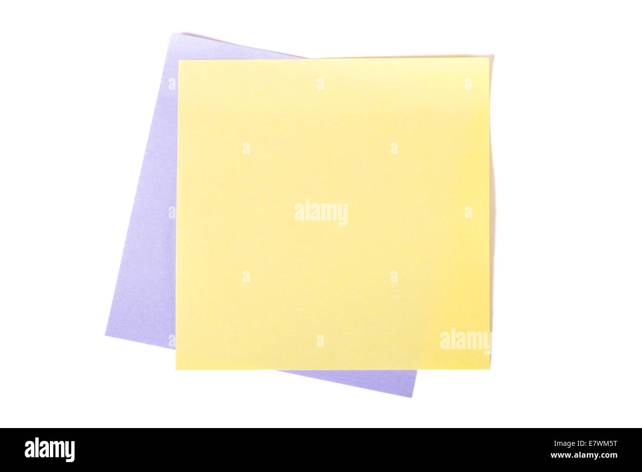 Blank, empty, yellow sticky post it note for your message, isolated on ...