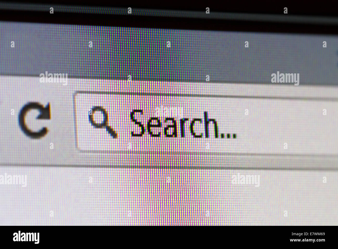 Internet browser address bar with search text in computer screen Stock ... Internet browser address bar with search text in computer screen Stock ...