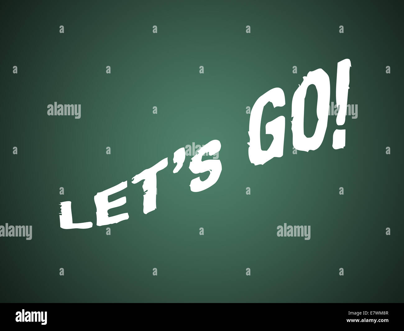 Let's go! illustration Stock Photo - Alamy