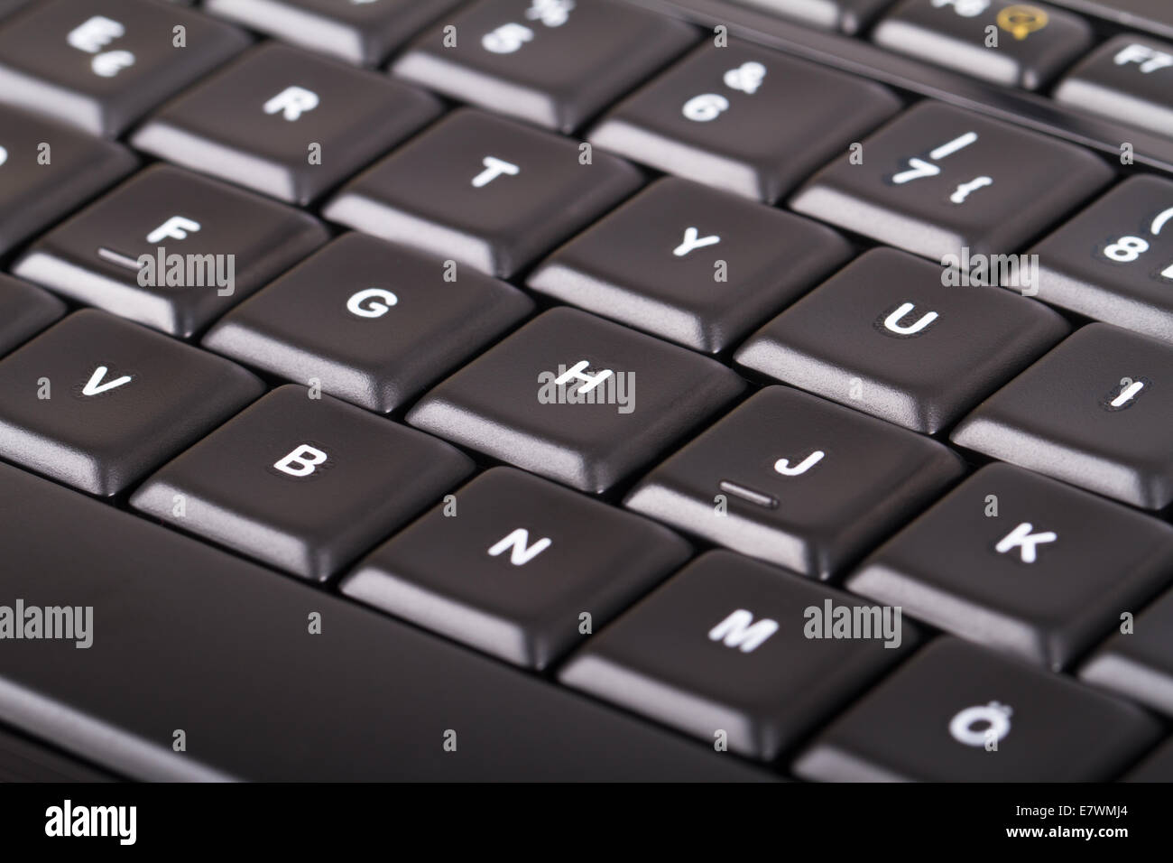 Black computer keyboard buttons Stock Photo - Alamy