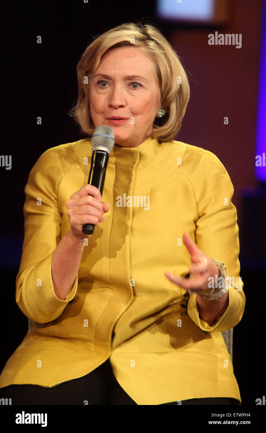 New York, USA. 24th Sep, 2014. HILLARY CLINTON attends the 2014 ...