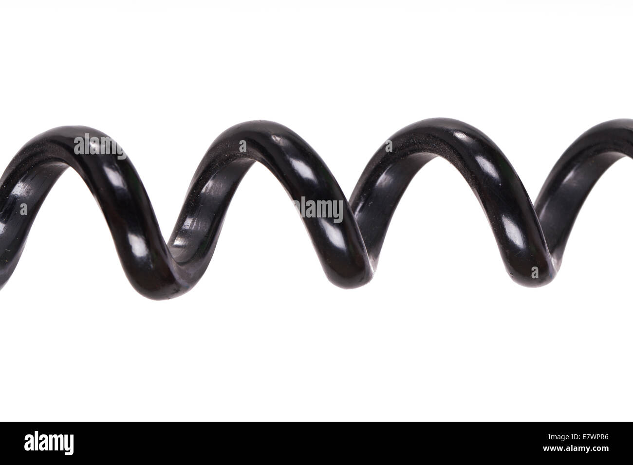 Cable of phone, isolated on white background Stock Photo - Alamy