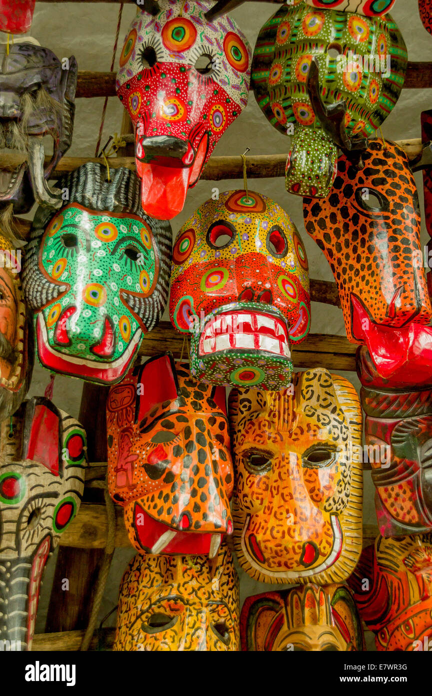 Guatemala Mask Wooden Stock Photos Guatemala Mask Wooden Stock Images