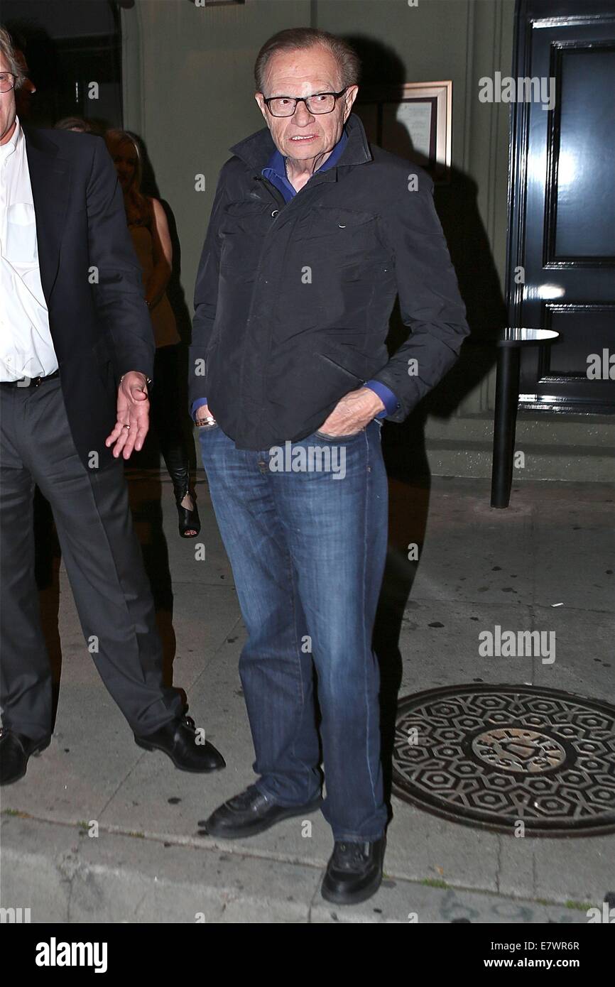 Larry King and Robert Shapiro dine at Craigs Featuring: Larry King ...