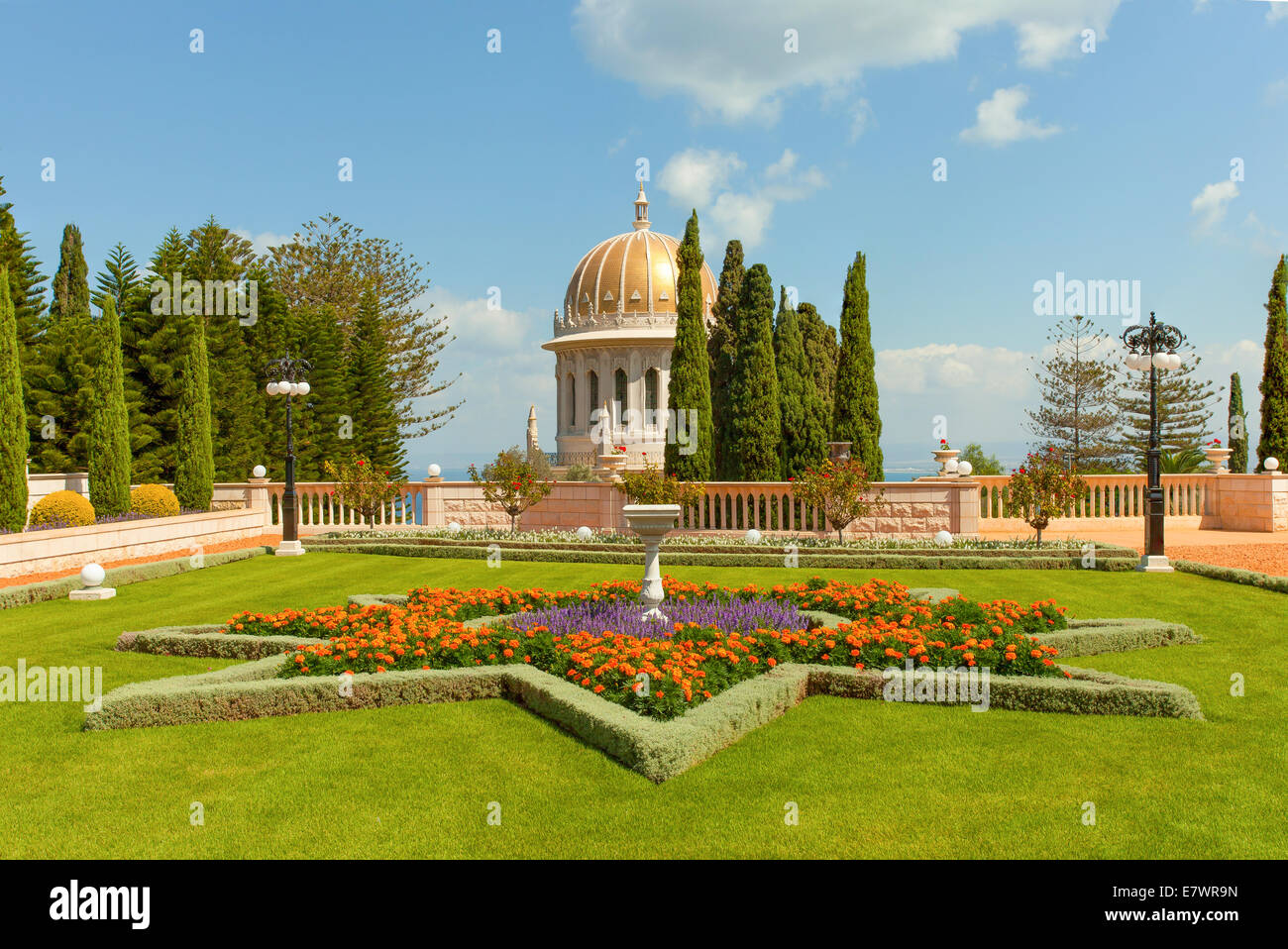 A beautiful picture of the Bahai Gardens in Haifa Israel Stock Photo ...