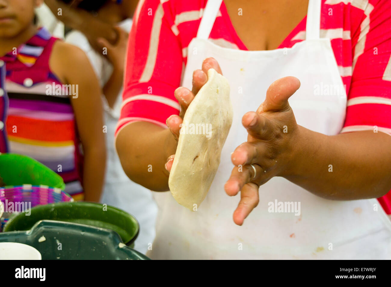 making typical tortillas from guatemala Stock Photo - Alamy