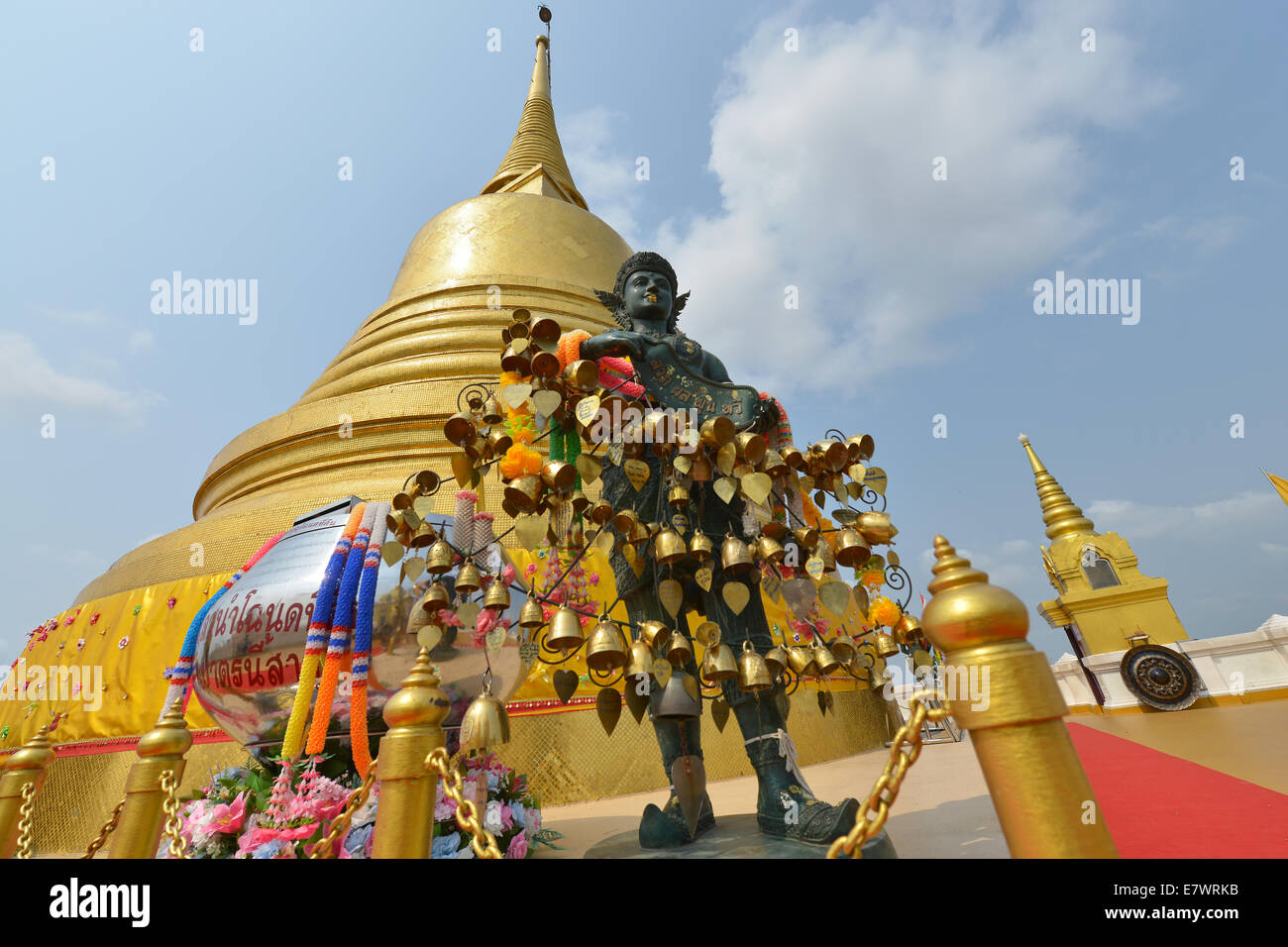 Golden mountain is a artificial hill inside the Wat Saket compound in ...
