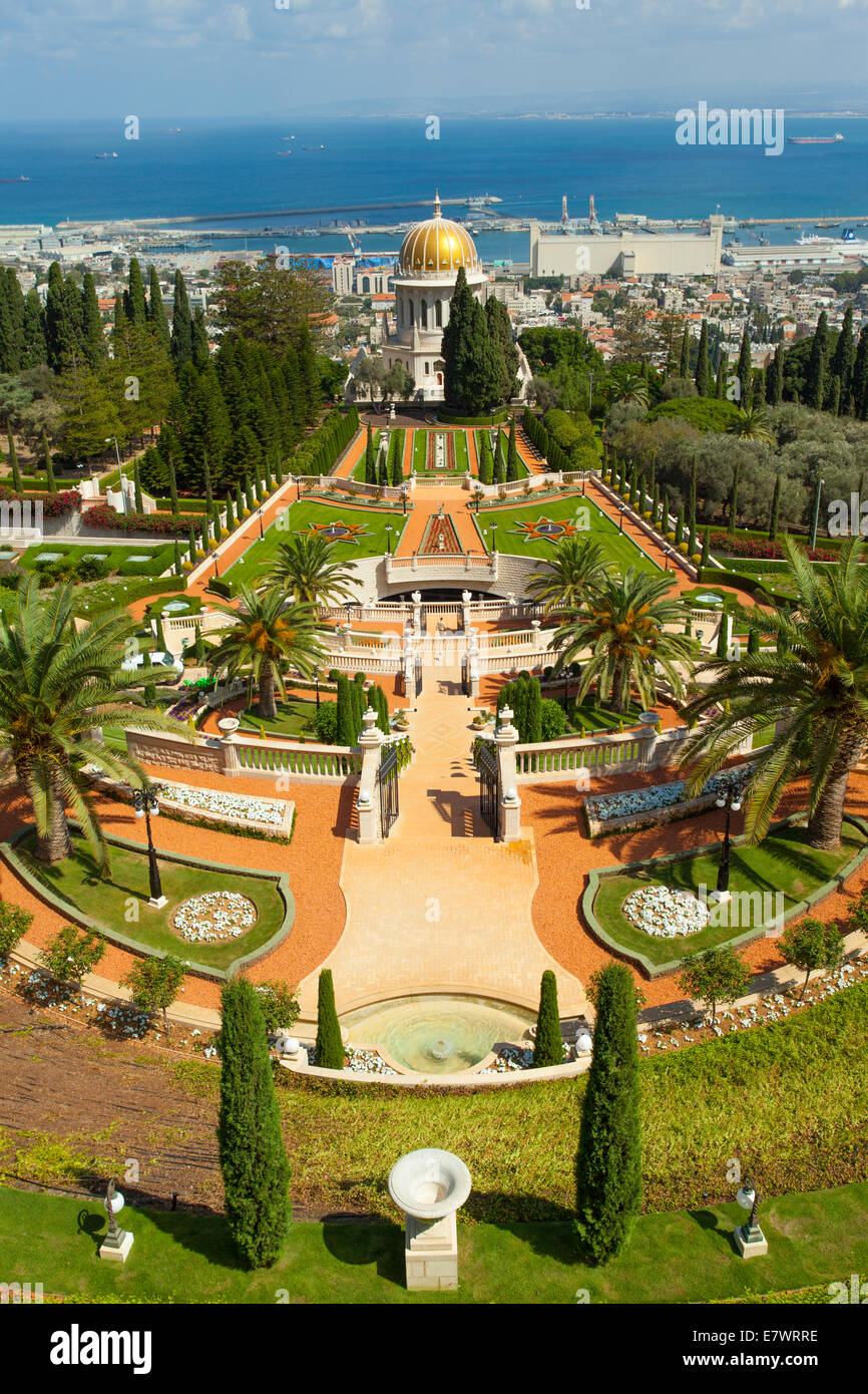 A beautiful picture of the Bahai Gardens in Haifa Israel Stock Photo ...