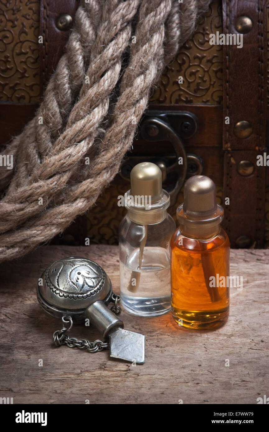 Vials of perfume oils, still-life Stock Photo - Alamy