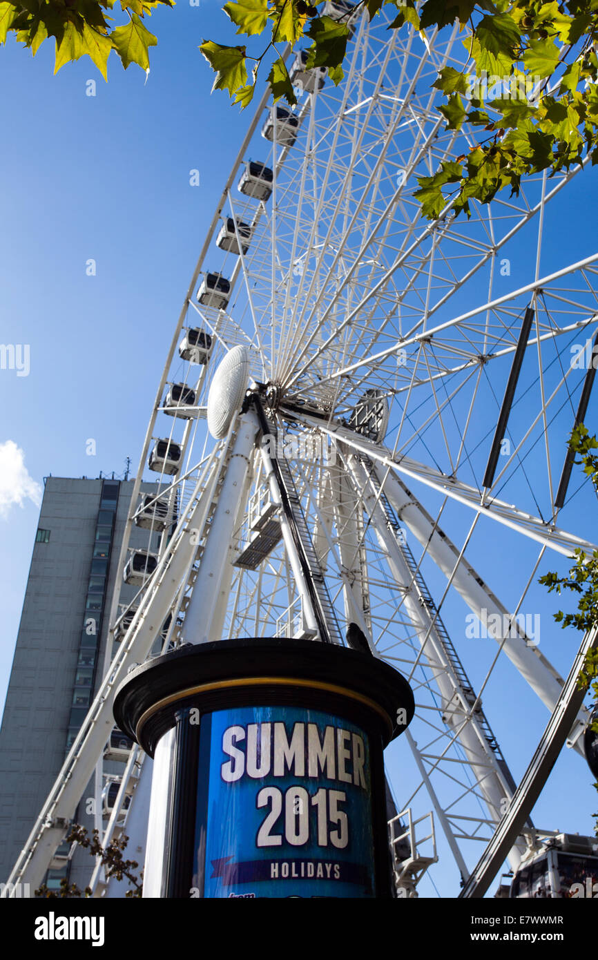 Ferris wheel manchester piccadilly gardens High Resolution Stock ...
