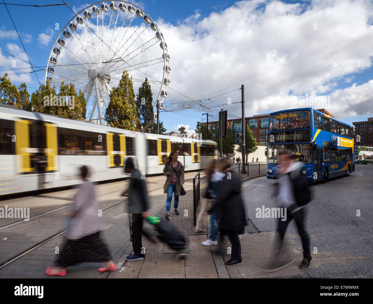 City Centre Manchester Trams High Resolution Stock Photography and ...