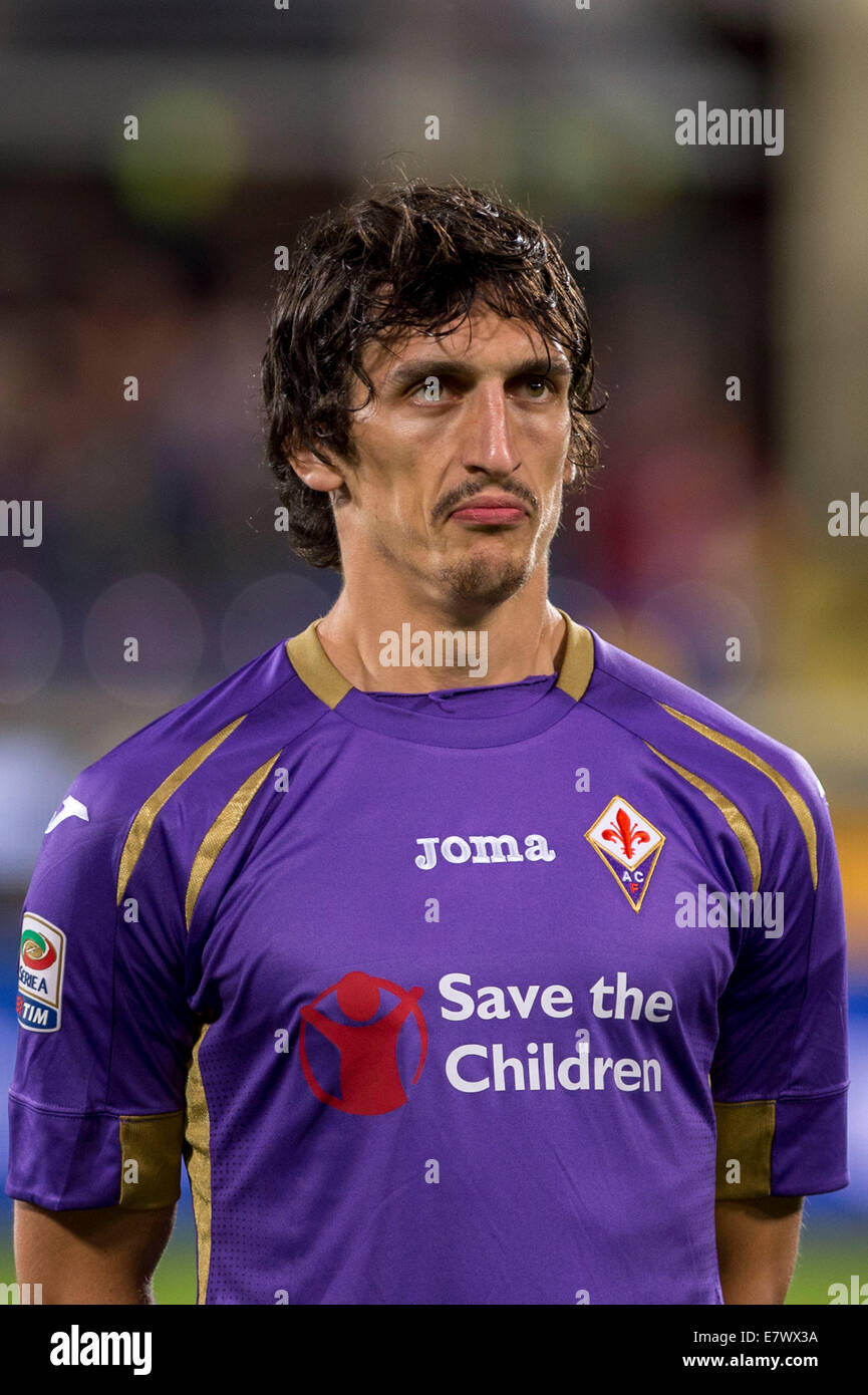 Firenze, Italy. 24th Sep, 2014. Stefan Savic (Fiorentina) Football ...