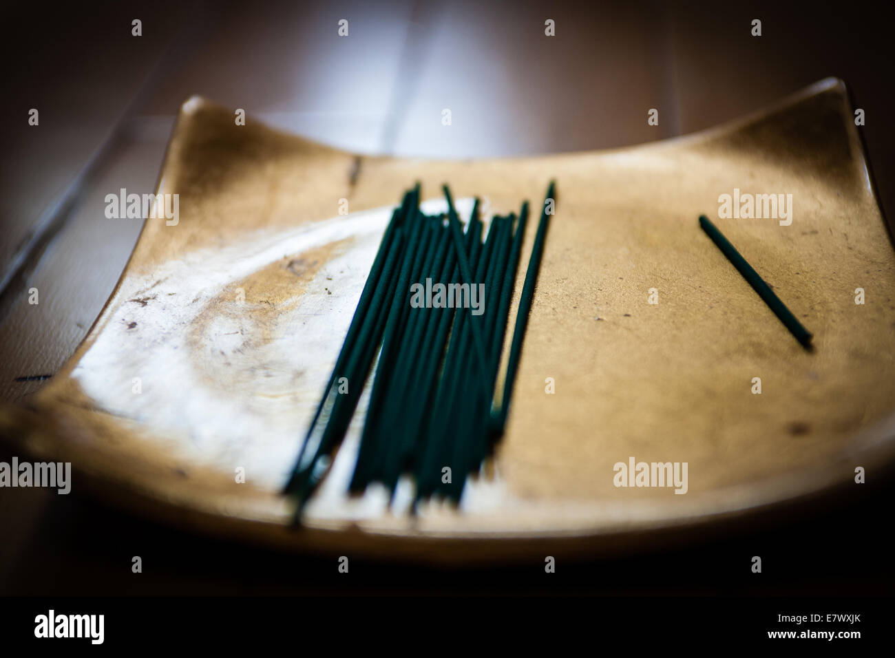 A Buddhist shrine with incense ready for meditation and puja Stock Photo - Alamy