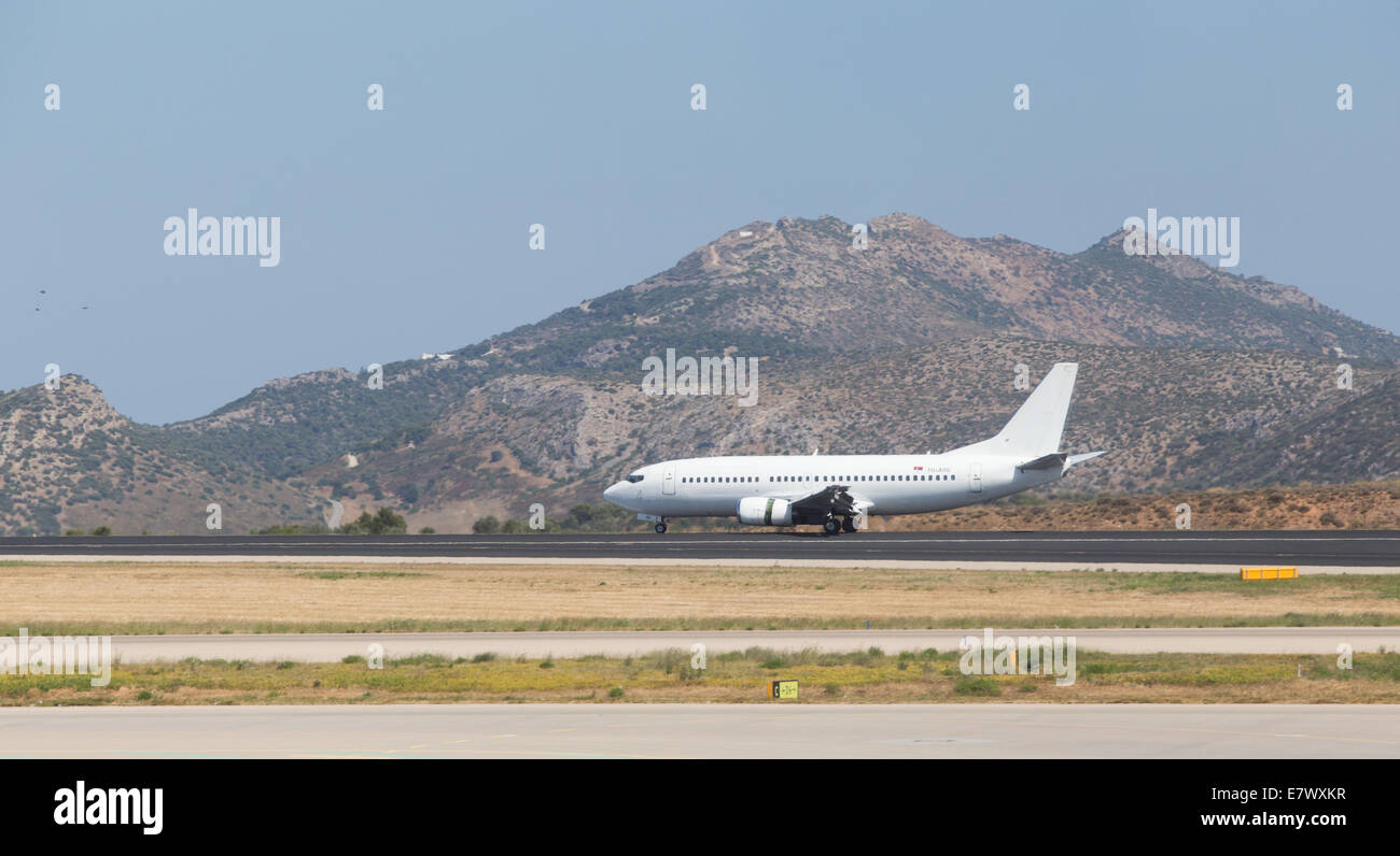 An AirSerbia Boeing 737 taking off from Athens International Airport ...