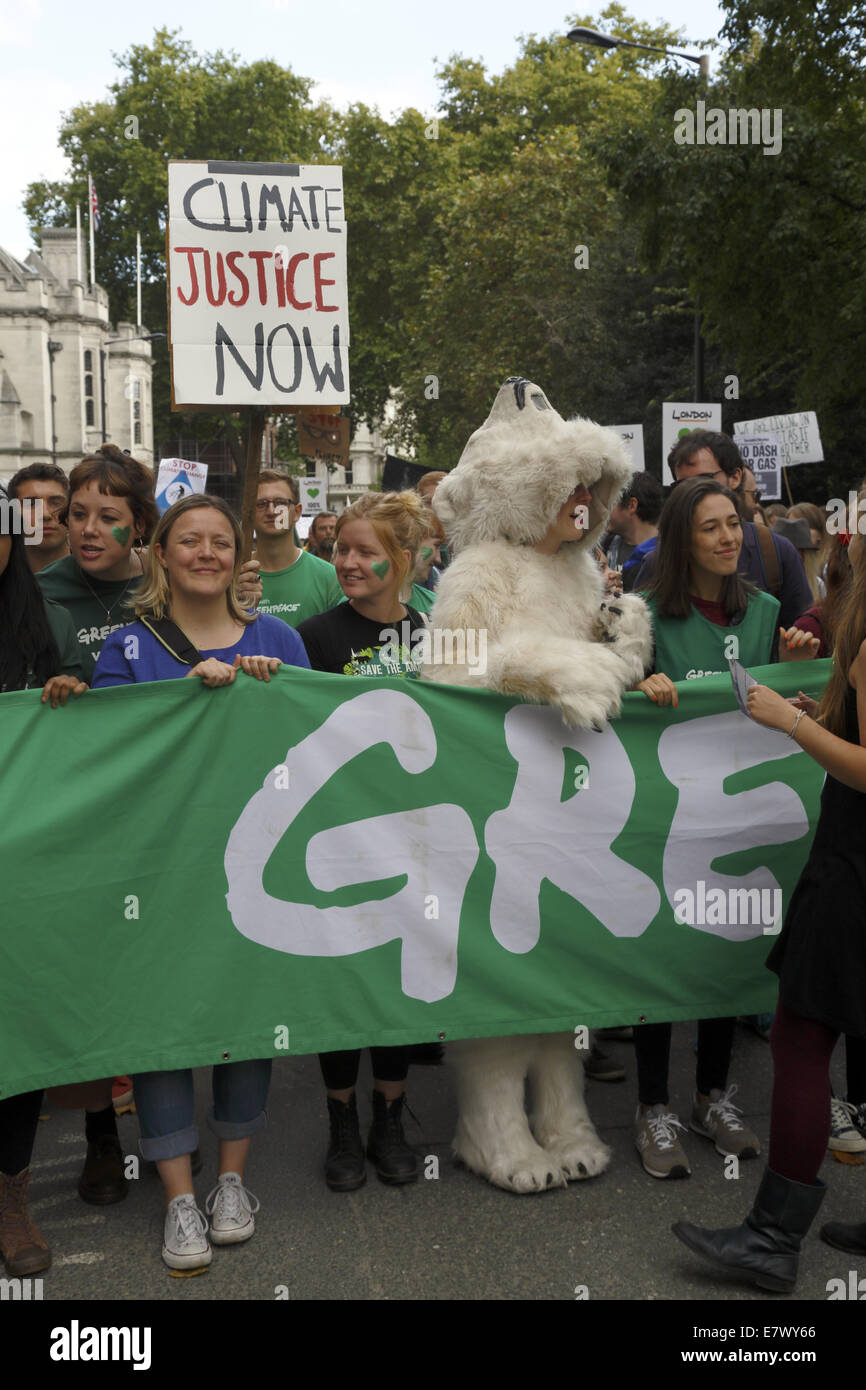 People's Climate March London 21st September 2014 Stock Photo - Alamy