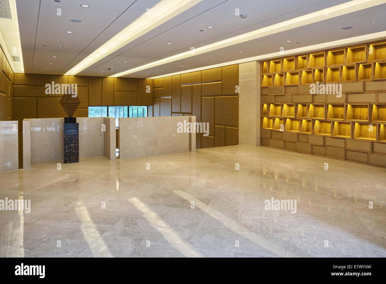 modern office building interior with luxury decoration Stock Photo - Alamy