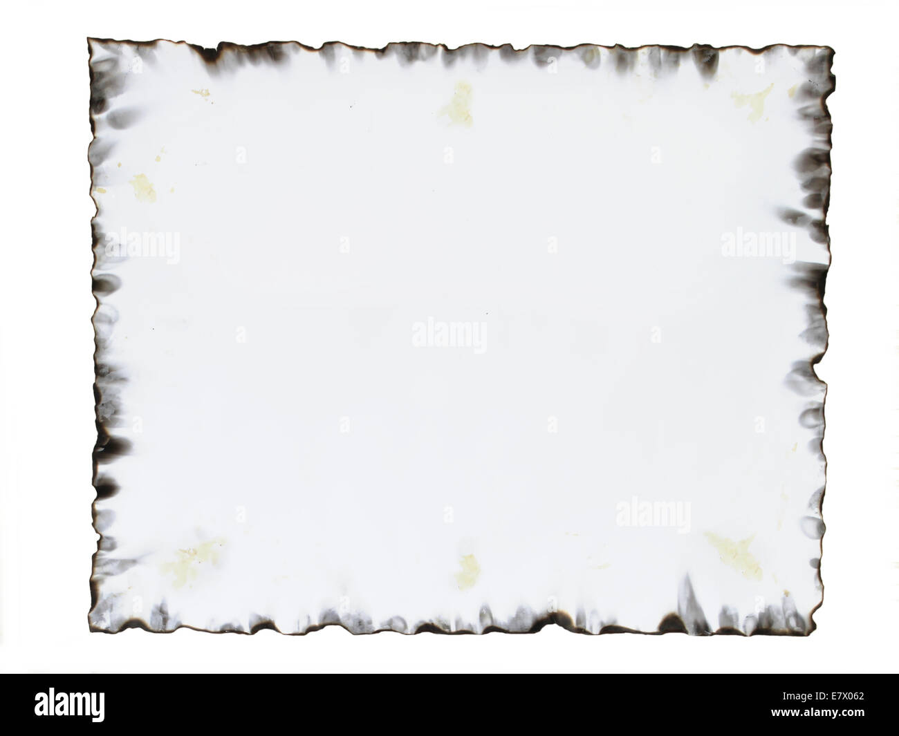 Burnt Paper Frame Stock Photo - Alamy