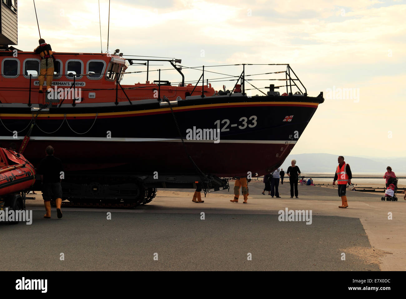 Preparing for RNLI Lifeboat training, Rhyl Lifeboat Station ...