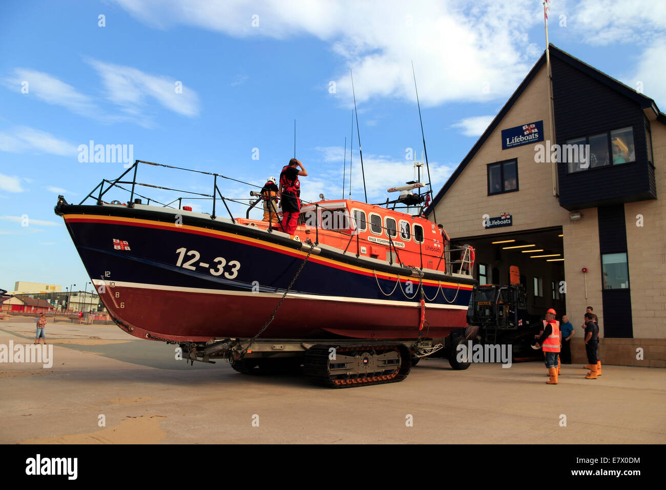Preparing for RNLI Lifeboat training, Rhyl Lifeboat Station ...