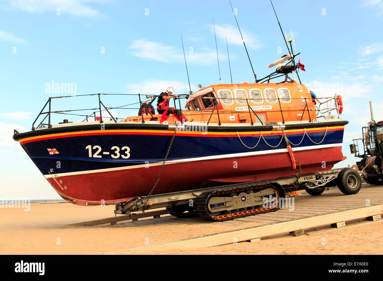 Launching rhyl lifeboat hi-res stock photography and images - Alamy