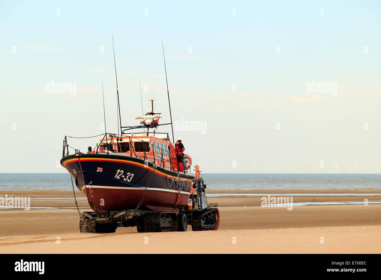Launching rhyl lifeboat hi-res stock photography and images - Alamy