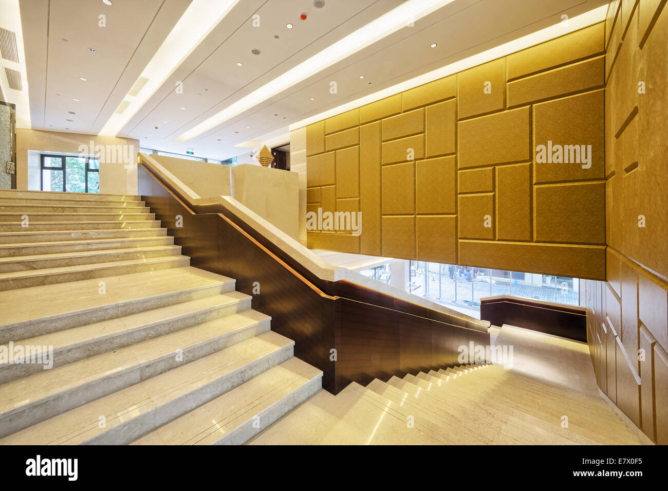 modern office building interior with luxury decoration Stock Photo - Alamy