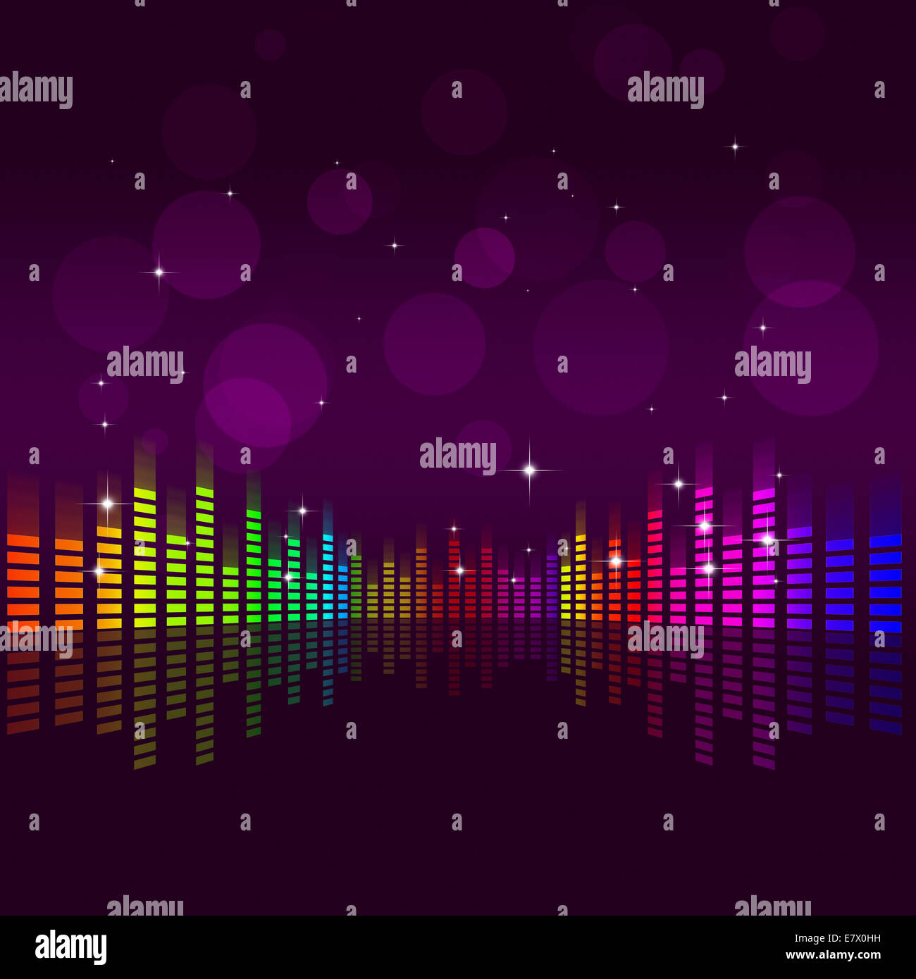 multicolor music equalizer background for active parties Stock Photo ...