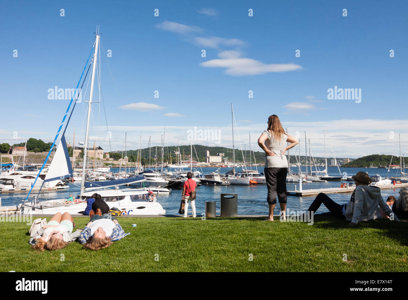 Norwegian sunbathing hi-res stock photography and images - Alamy