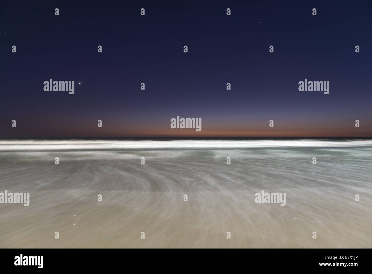 Night , California beach, long exposure Stock Photo - Alamy