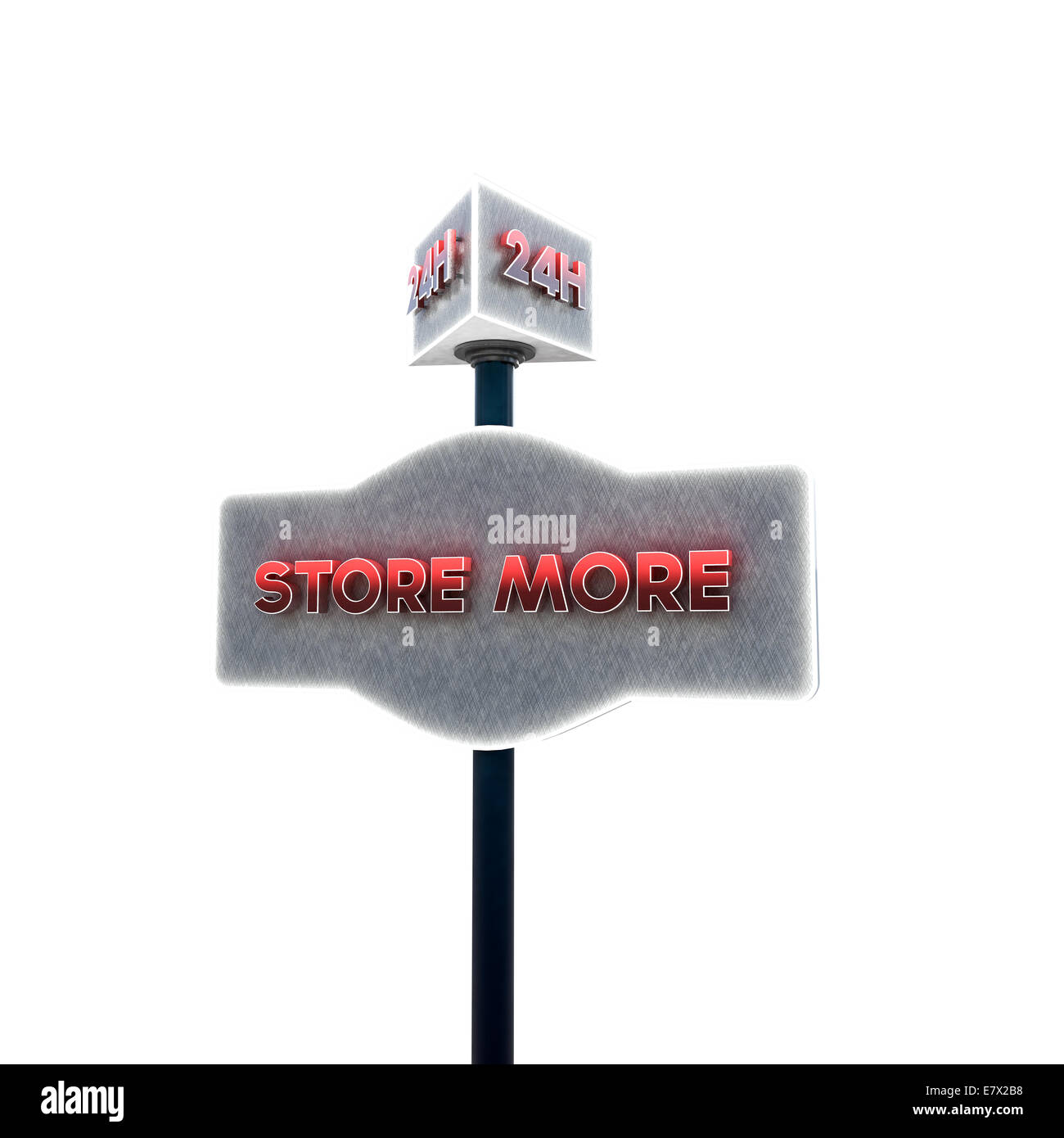 self storage sign isolated on white background Stock Photo - Alamy