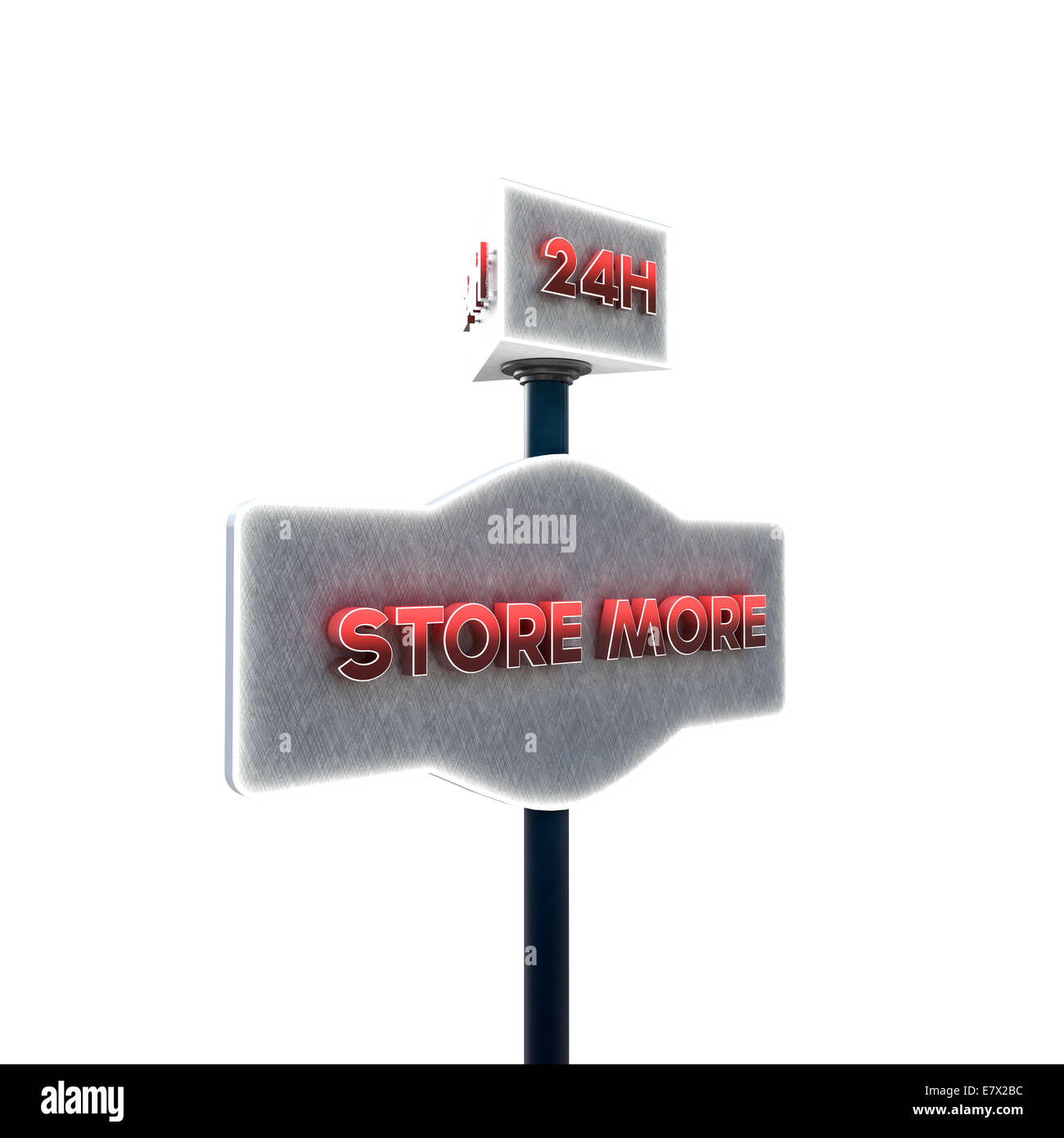 self storage sign isolated on white background Stock Photo - Alamy