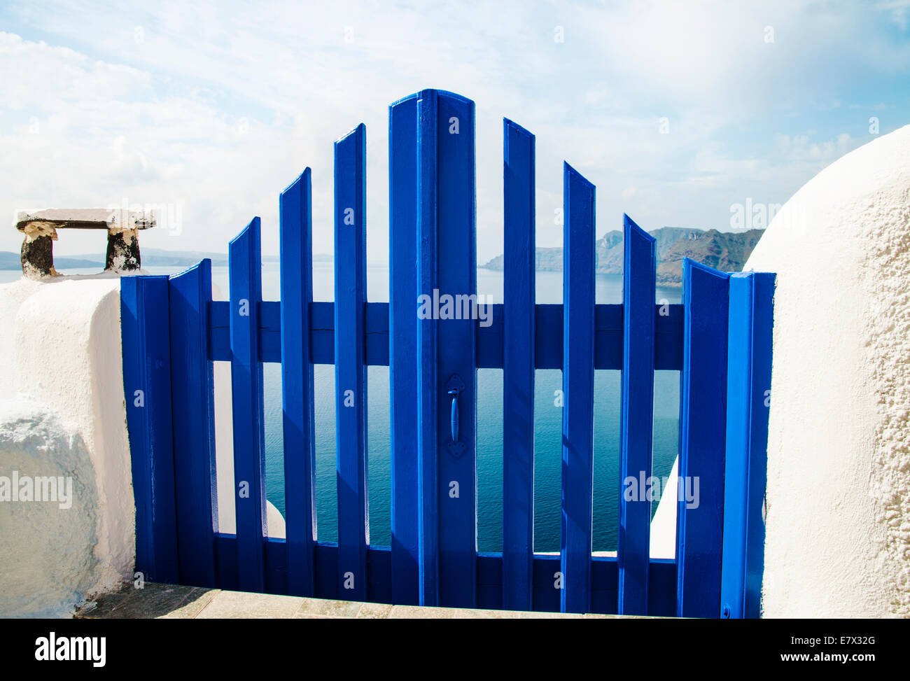 Santorini gate hi-res stock photography and images - Alamy